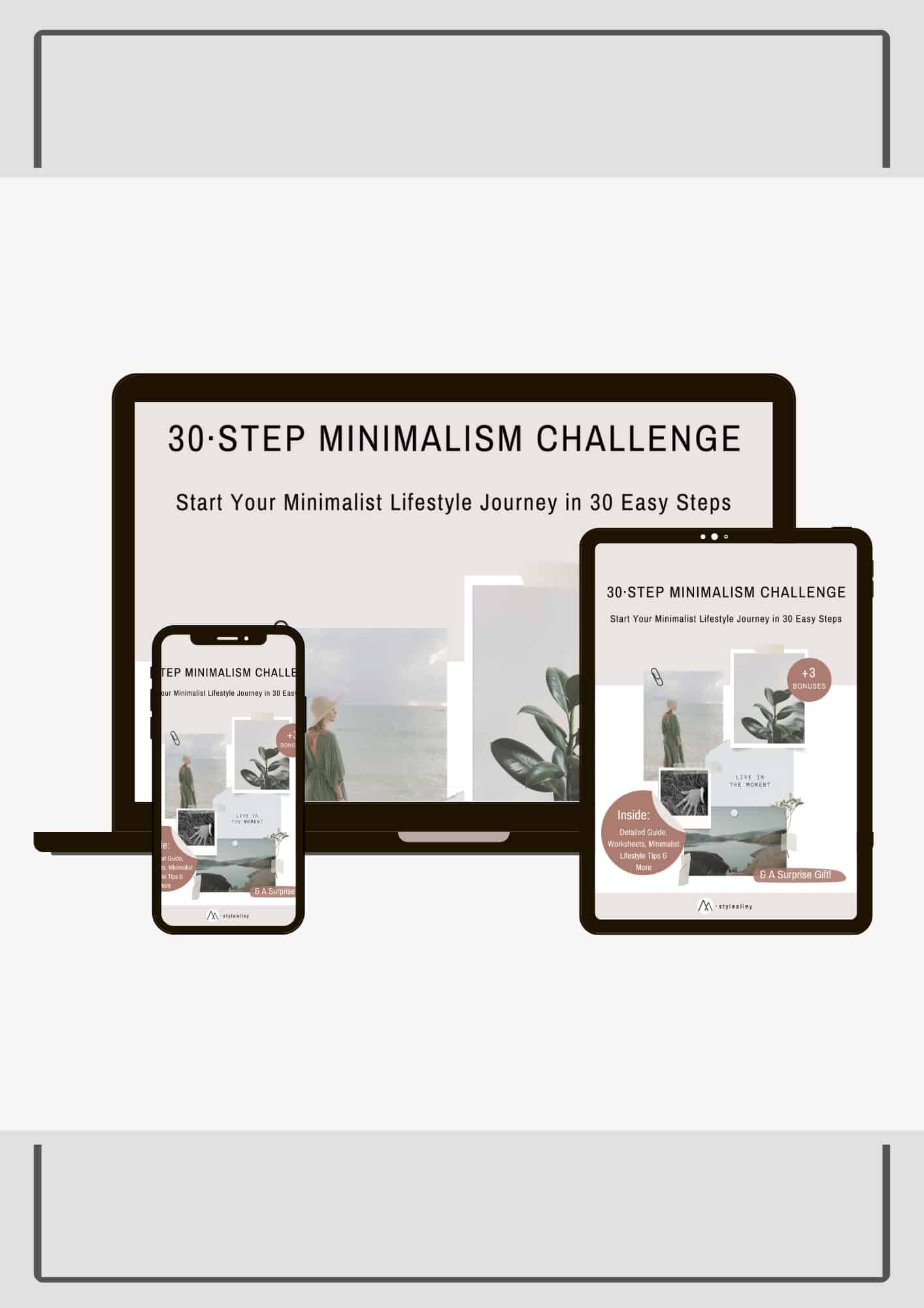 30-Step Minimalism Challenge - FREE Guide | M·Style Alley